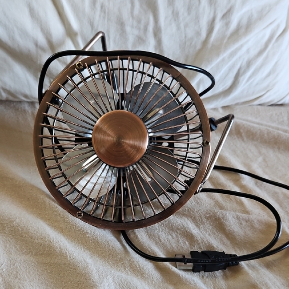 Office | Vintage Style Copper Desk Fan | Poshmark